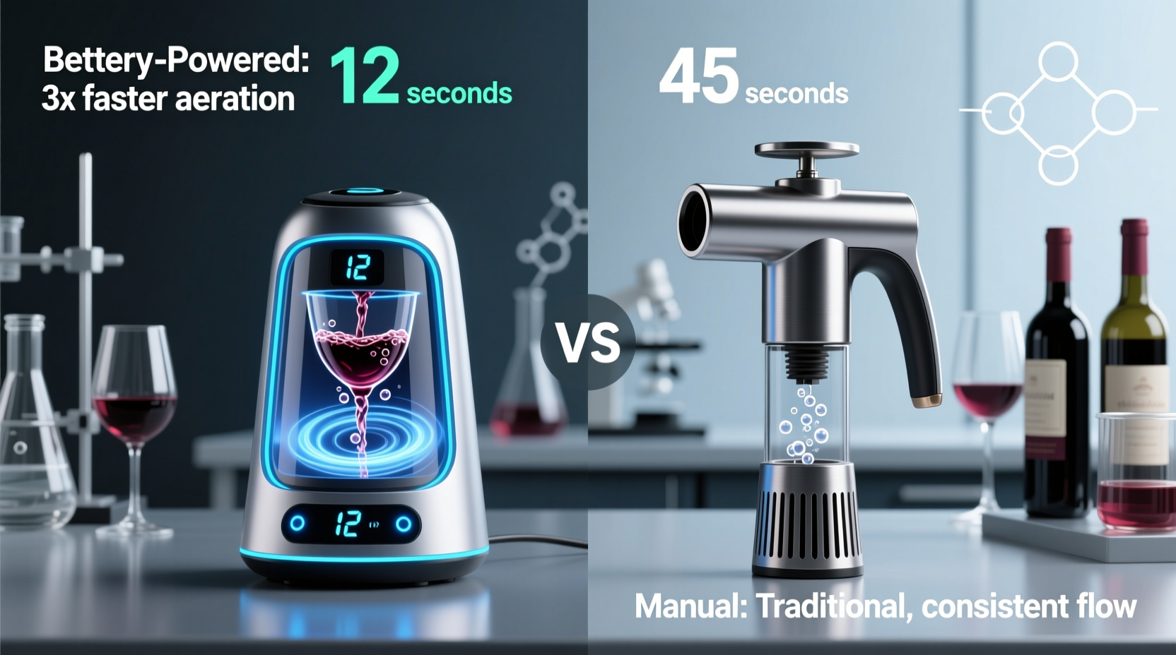 Wine Aerators Battery-powered Vs Manual Which Works Faster