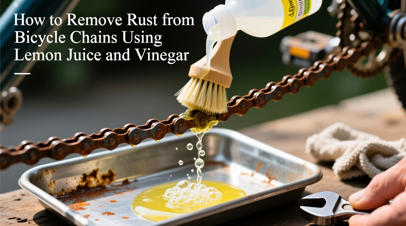 How To Remove Rust From Bicycle Chains Using Lemon Juice And Vinegar