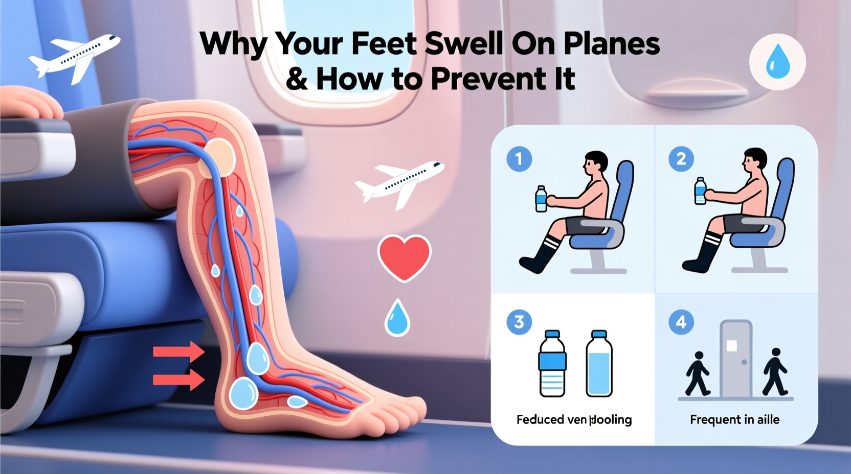 Why Do My Feet Swell After Flying And How To Prevent It Before Your ...