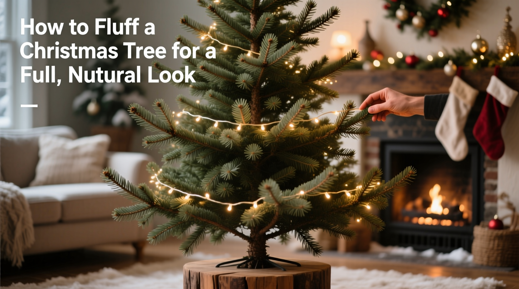 How to Fluff a Christmas Tree for a Full, Natural Look