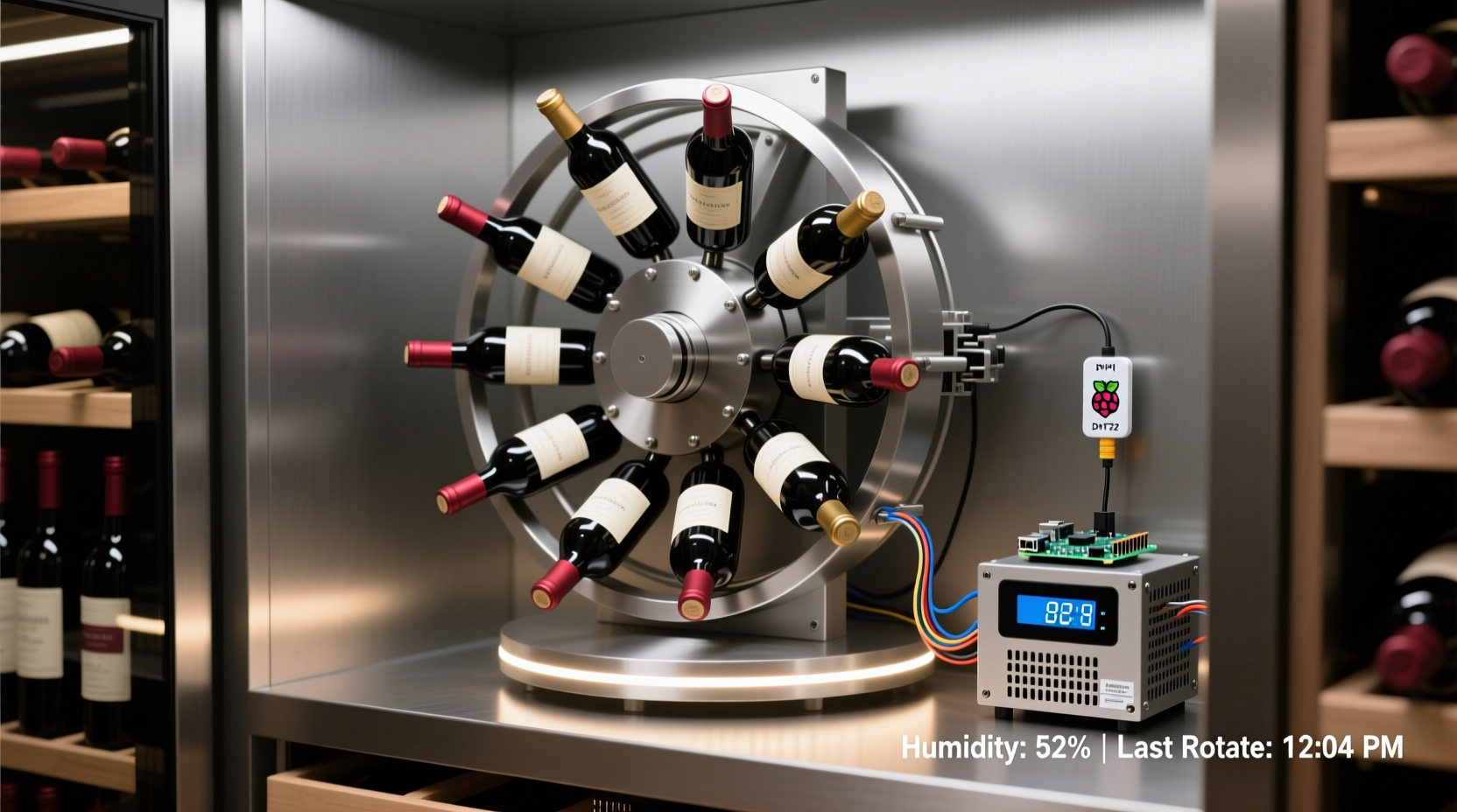 How To Use Raspberry Pi To Automate A Rotating Wine Rack With Humidity ...