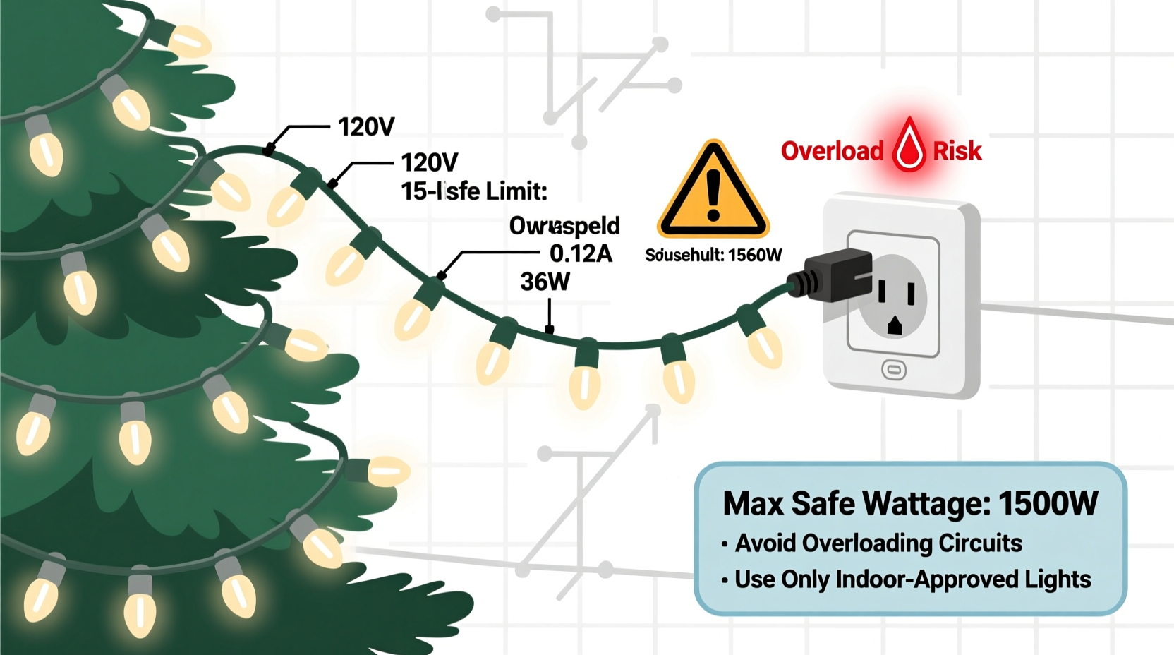 What Wattage Is Safe For Indoor Christmas Tree Lighting Circuits Explained