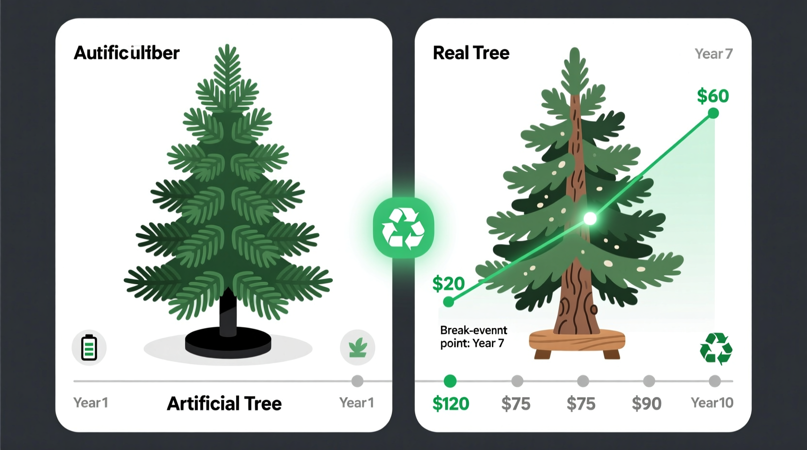Real Vs Artificial Christmas Tree When Does The Cost Difference Finally ...