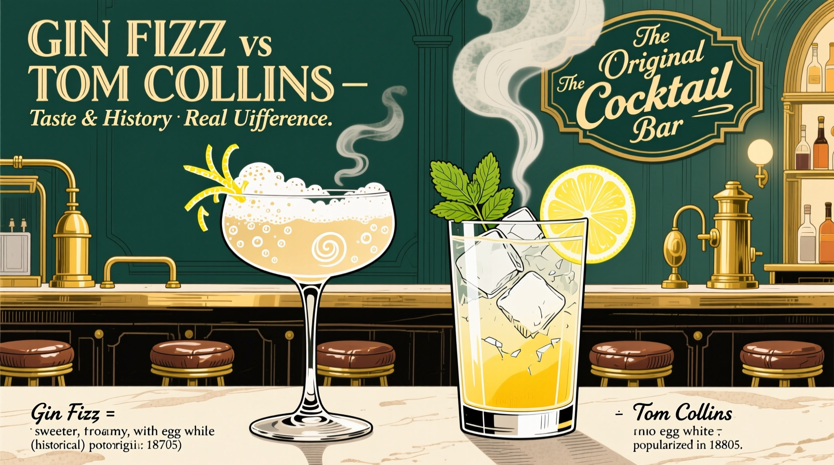 Gin Fizz Vs Tom Collins What’s The Real Difference In Taste And History