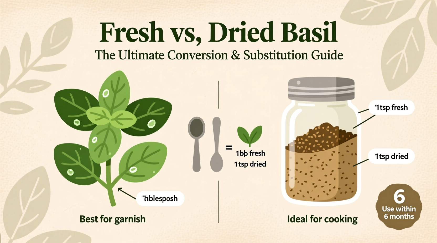 Fresh Basil Vs Dried Basil: Conversion And Substitution Guide