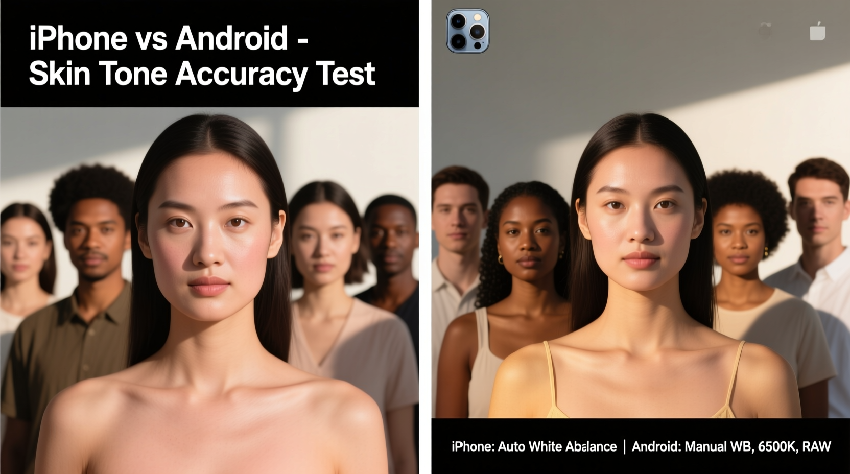 Iphone Camera Vs Android Pro Mode Which Captures Truer Skin Tones