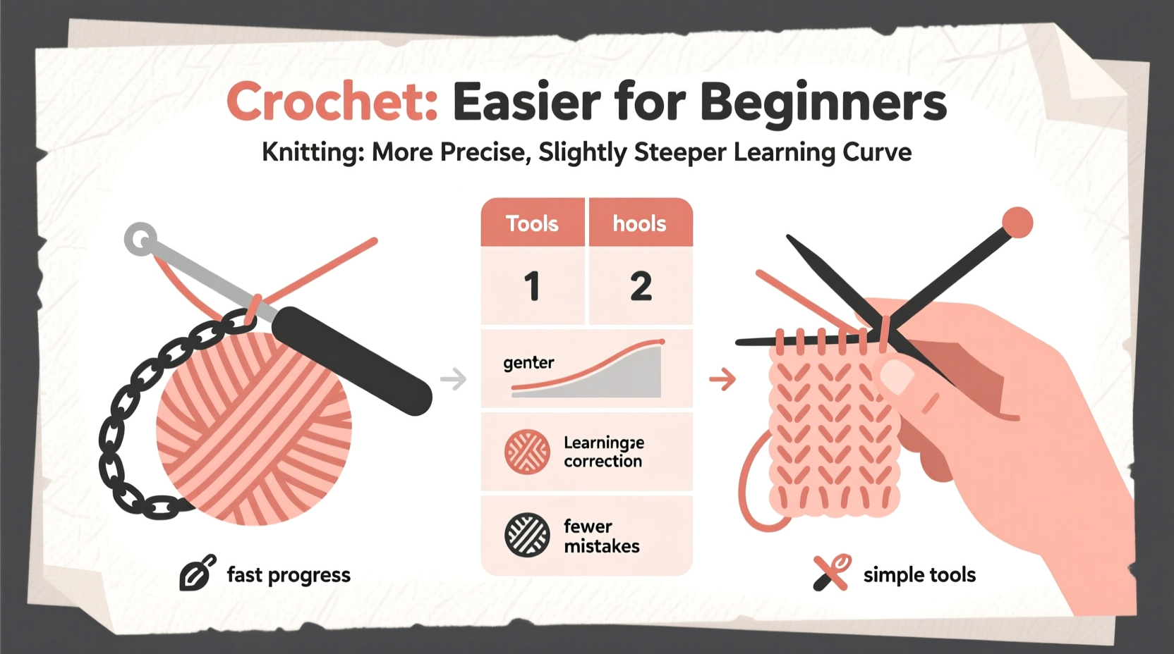 Crochet Vs Knitting Which Fiber Art Is Easier To Learn For Total Beginners