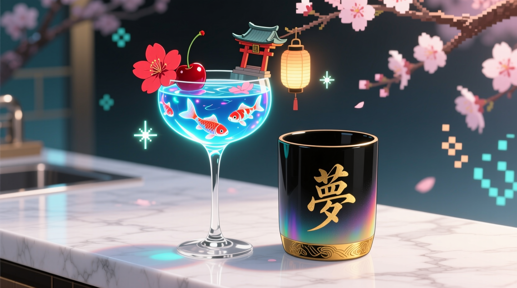How To Pair Anime-themed Cocktail Art With Limited Edition Drinkware