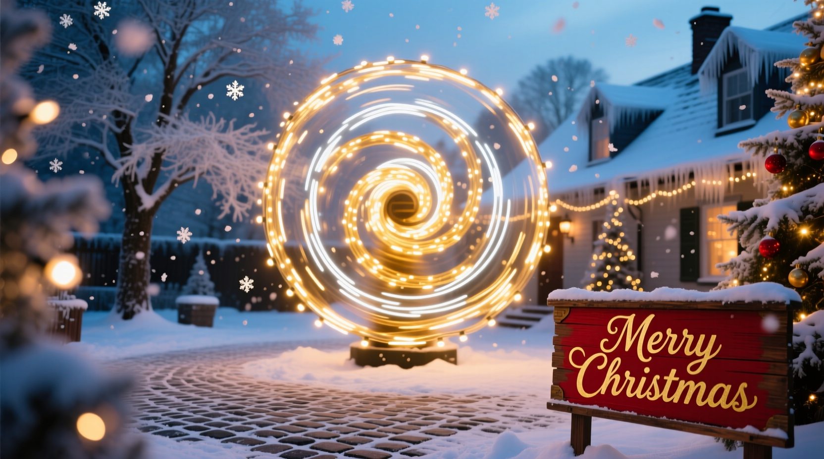 Is A Rotating Christmas Light Display Too Much Or Perfectly Festive