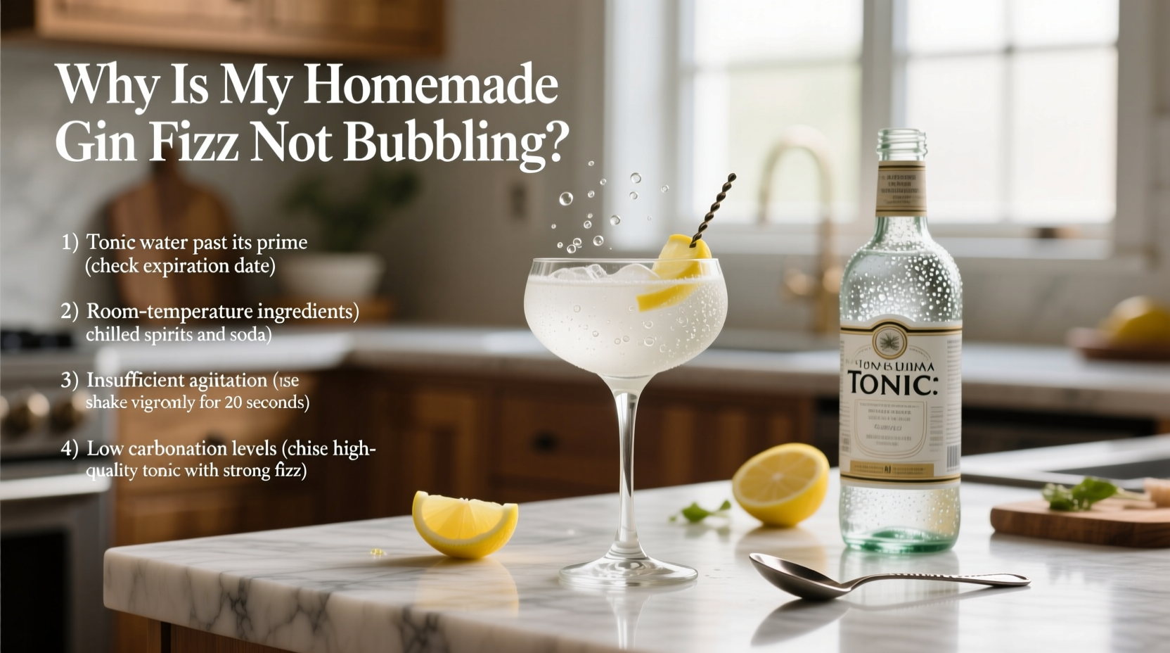 Why Is My Homemade Gin Fizz Not Bubbling Properly Troubleshooting Tips
