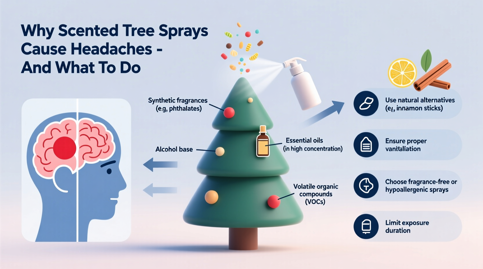 Why Does My Scented Christmas Tree Spray Give Me Headaches And What To Do