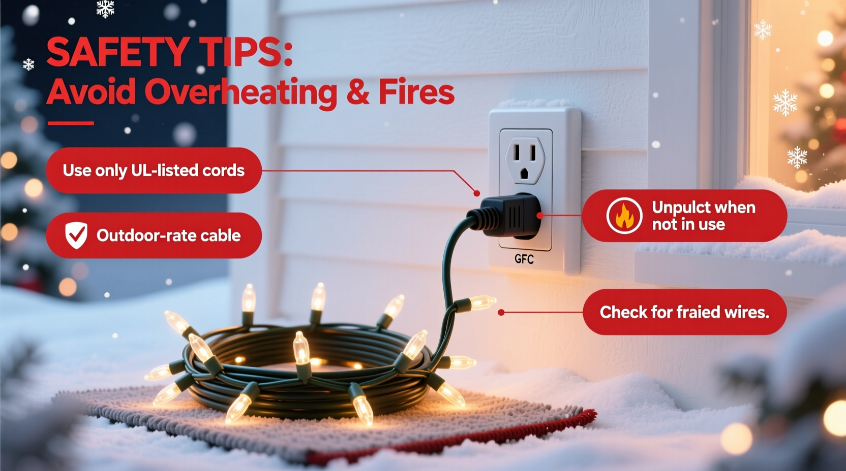 Christmas Light Extension Cord Safety Tips To Avoid Overheating And Fires