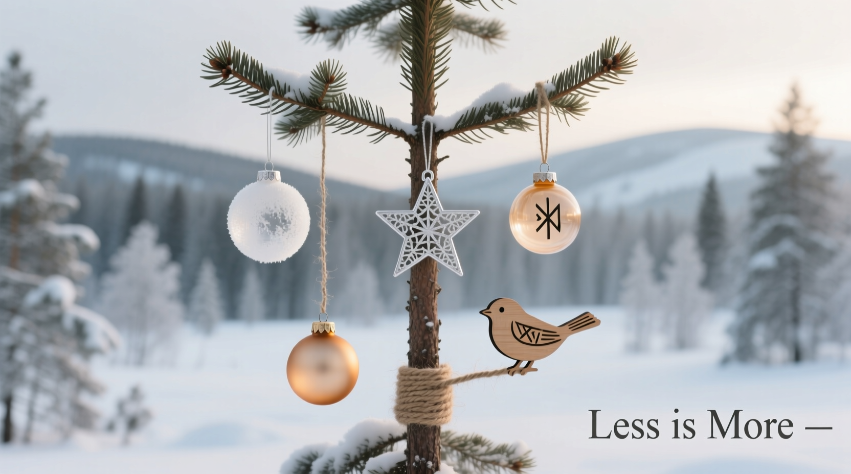 How To Create A Minimalist Nordic Christmas Tree With Fewer But ...