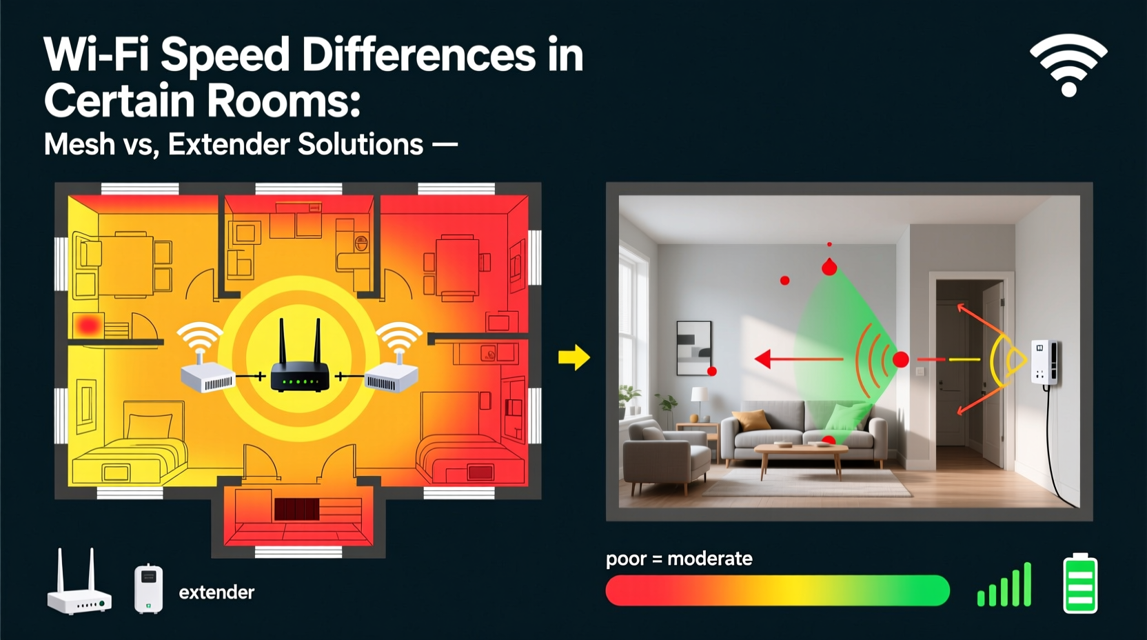 Why Is My Wifi Slow In Certain Rooms Mesh Vs Extender Solutions Compared