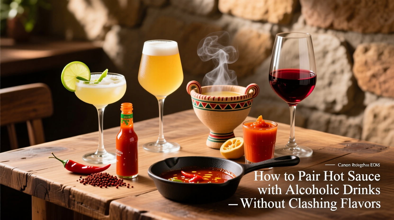 How To Pair Hot Sauce With Alcoholic Drinks Without Clashing Flavors