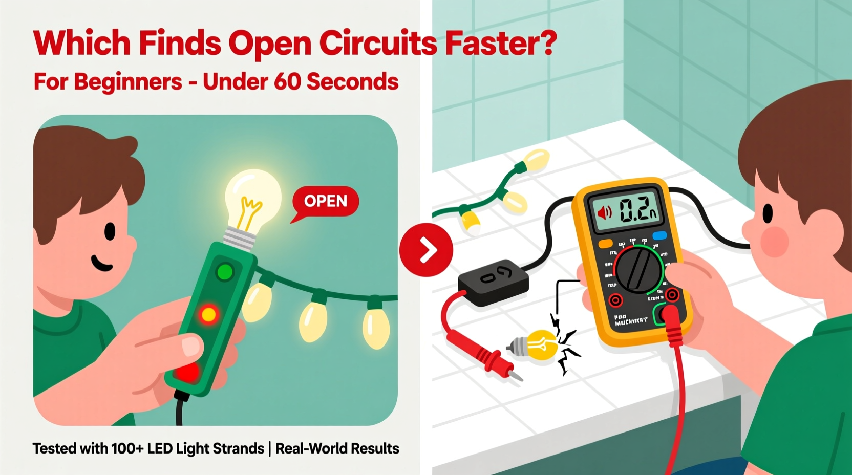 Christmas Light Tester Vs Multimeter For Beginners Which Actually Finds ...