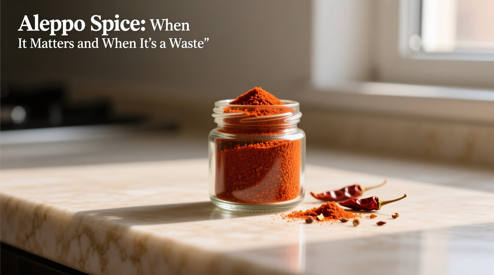 Aleppo Spice: When It Matters and When It’s a Waste