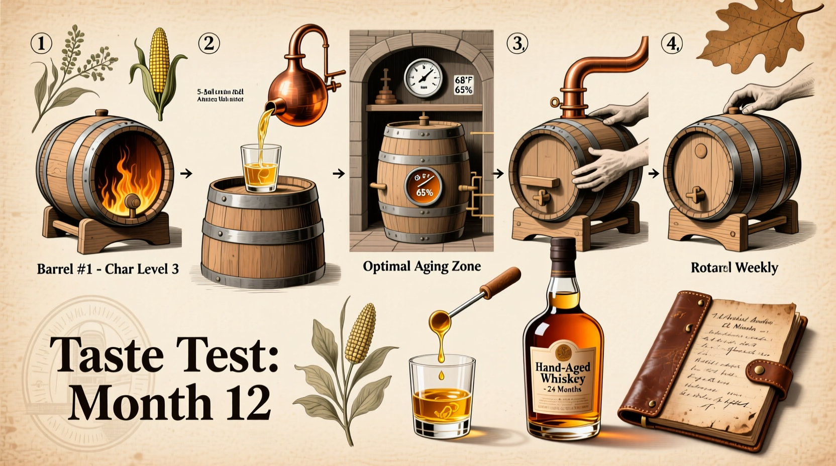 Step By Step Guide To Aging Whiskey At Home Using Small Oak Barrels