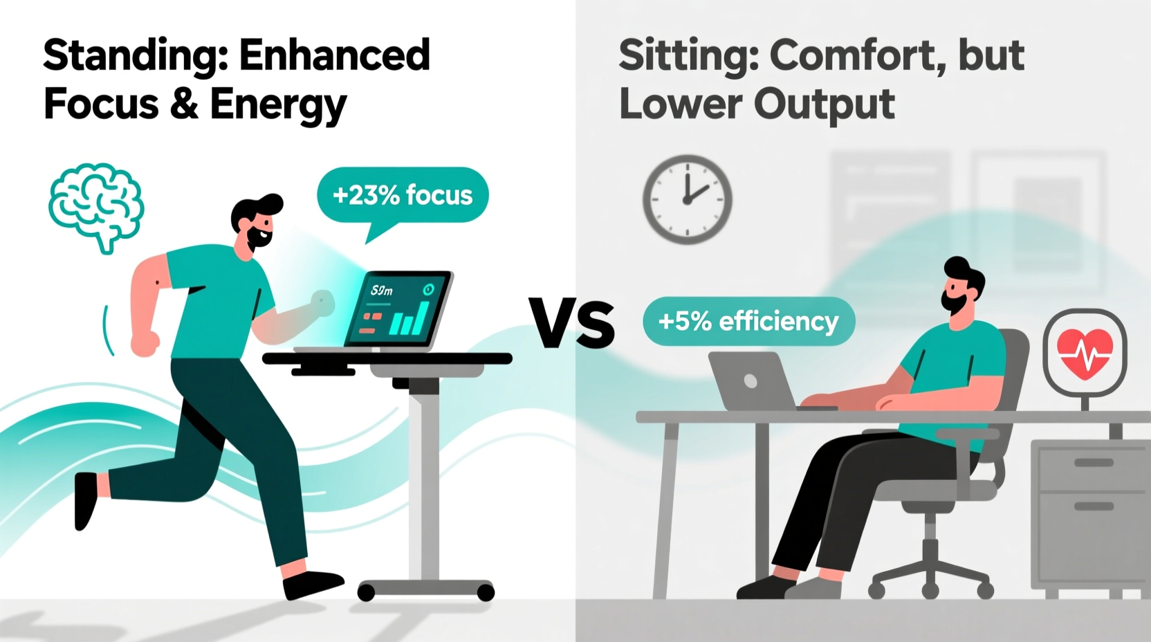 Standing Vs Sitting While Working Does Either Truly Boost Productivity