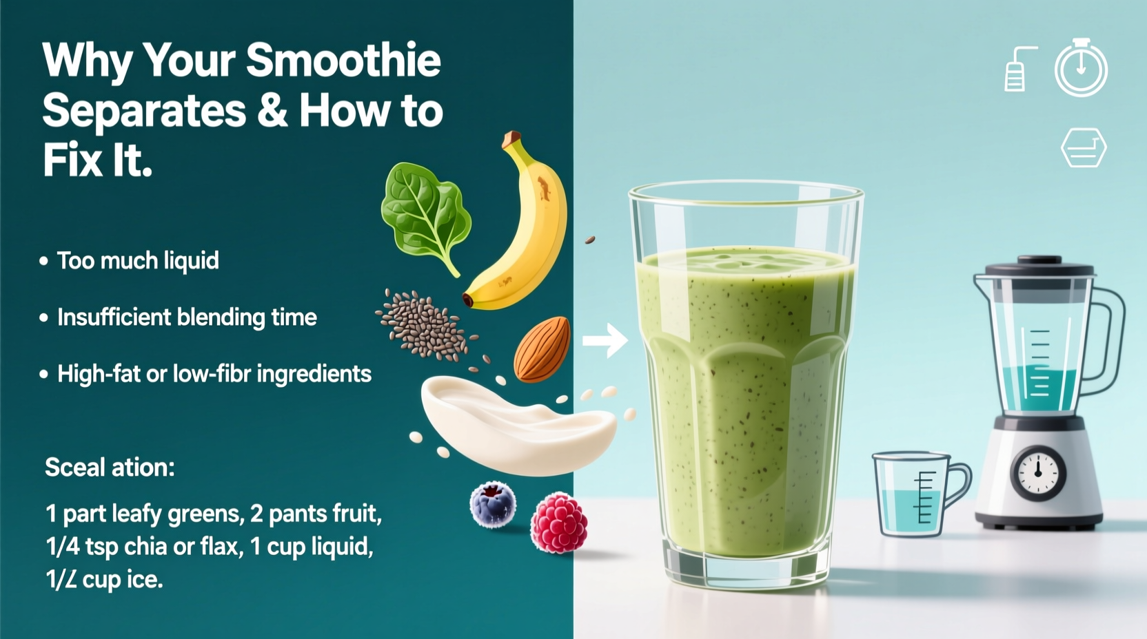 Why Does My Smoothie Separate So Fast Ingredient Ratios That Fix It