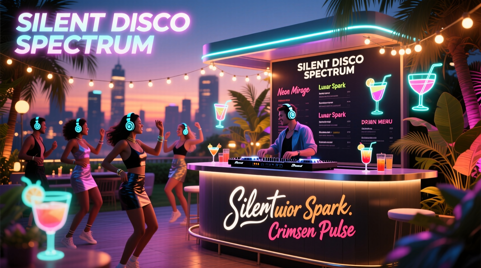 How To Host A Silent Disco With Custom Drink Menus