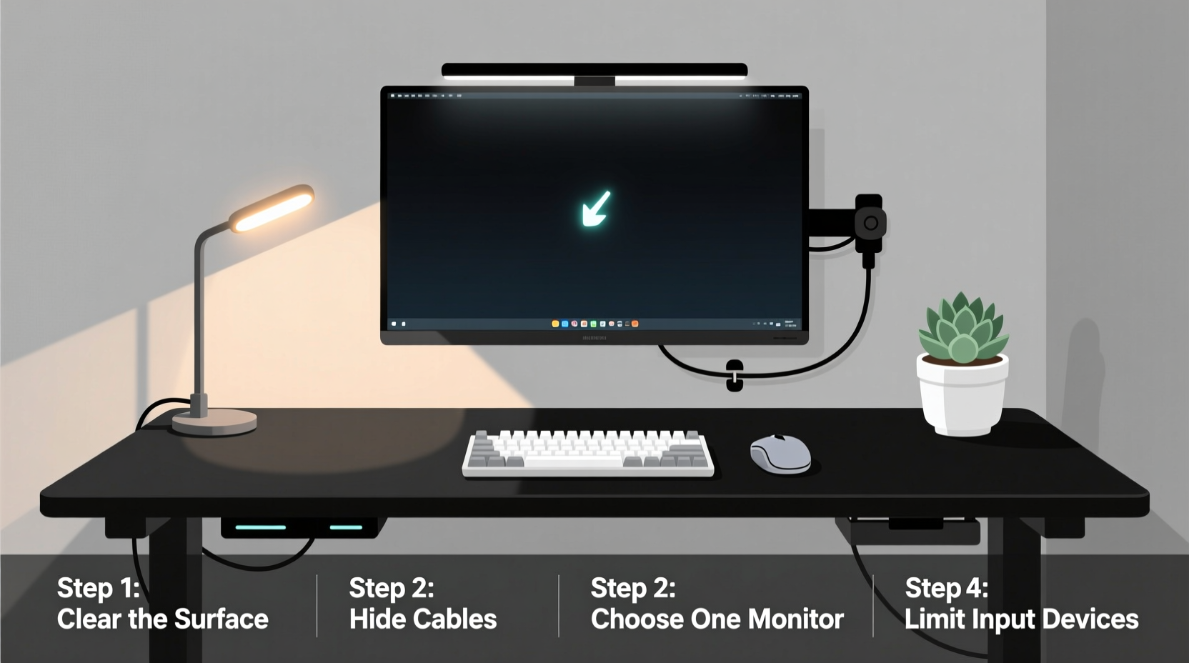 Step By Step Guide To Organizing A Minimalist Gaming Desk Setup