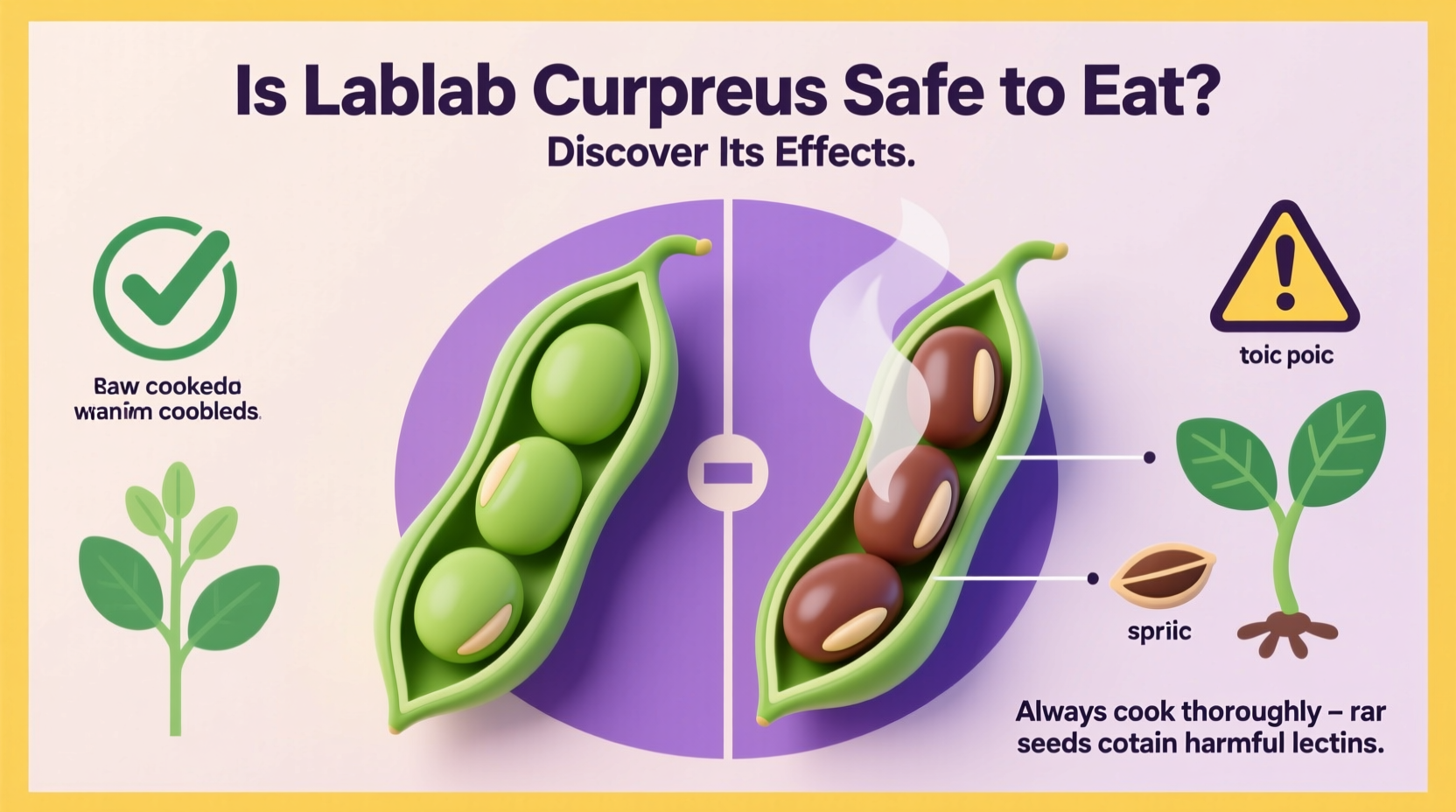 Is Lablab Purpureus Safe to Eat? Discover Its Effects