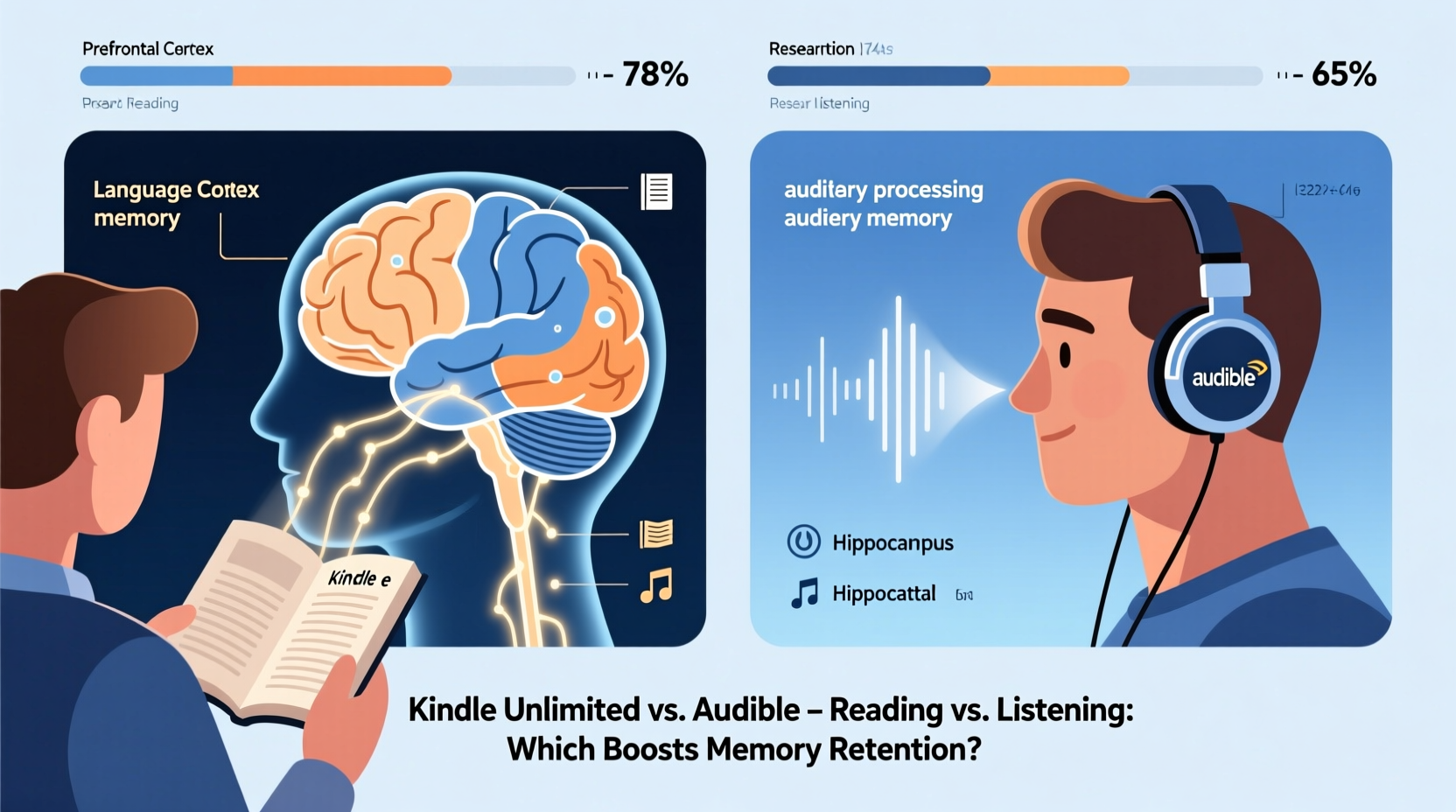 Kindle Unlimited Vs Audible Is Reading Or Listening Better For Memory ...