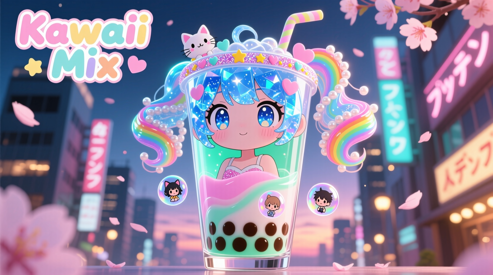 Anime-themed Boba Tea Cocktails Merging Kawaii Culture With Mixology