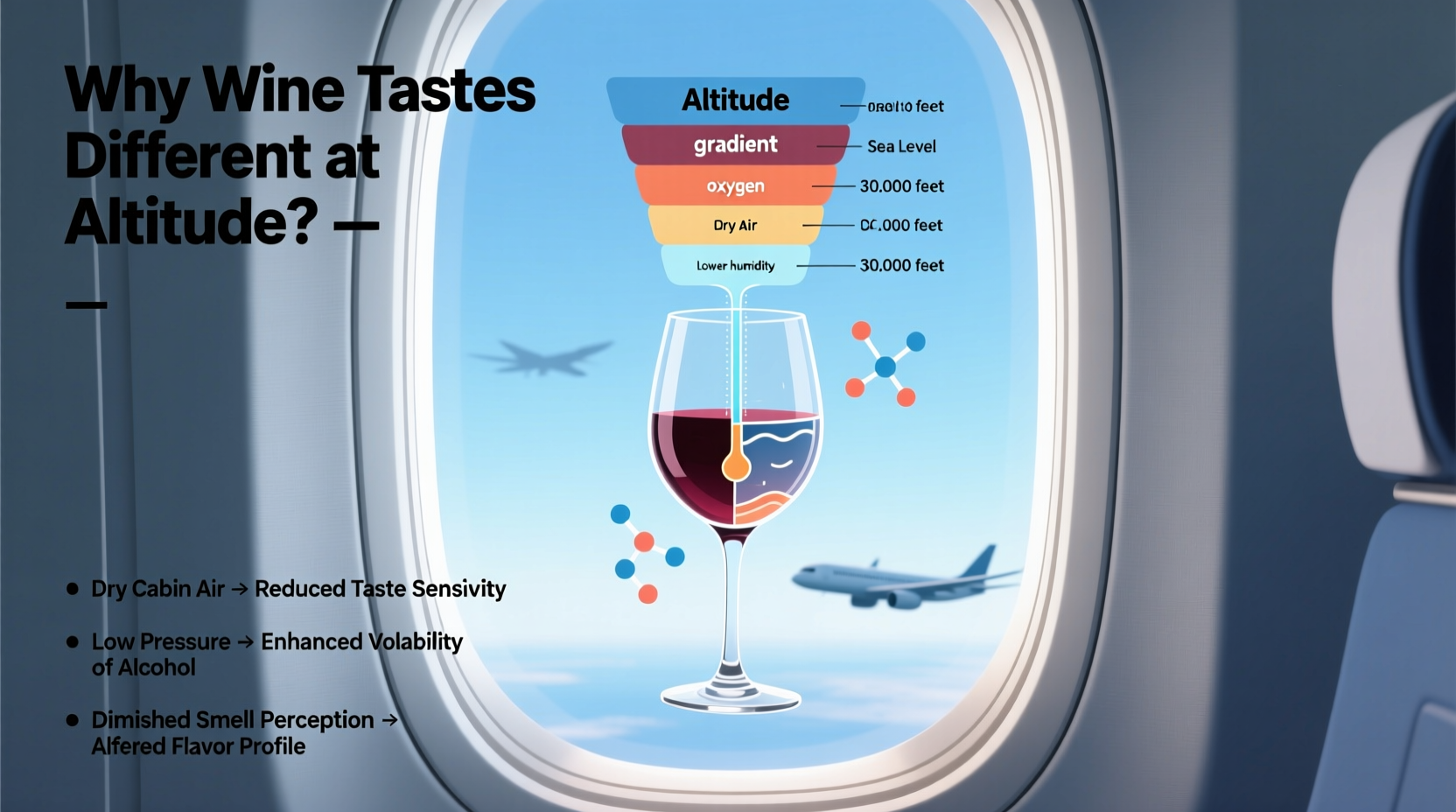 Why Does Altitude Change The Way Wine Tastes On Airplanes
