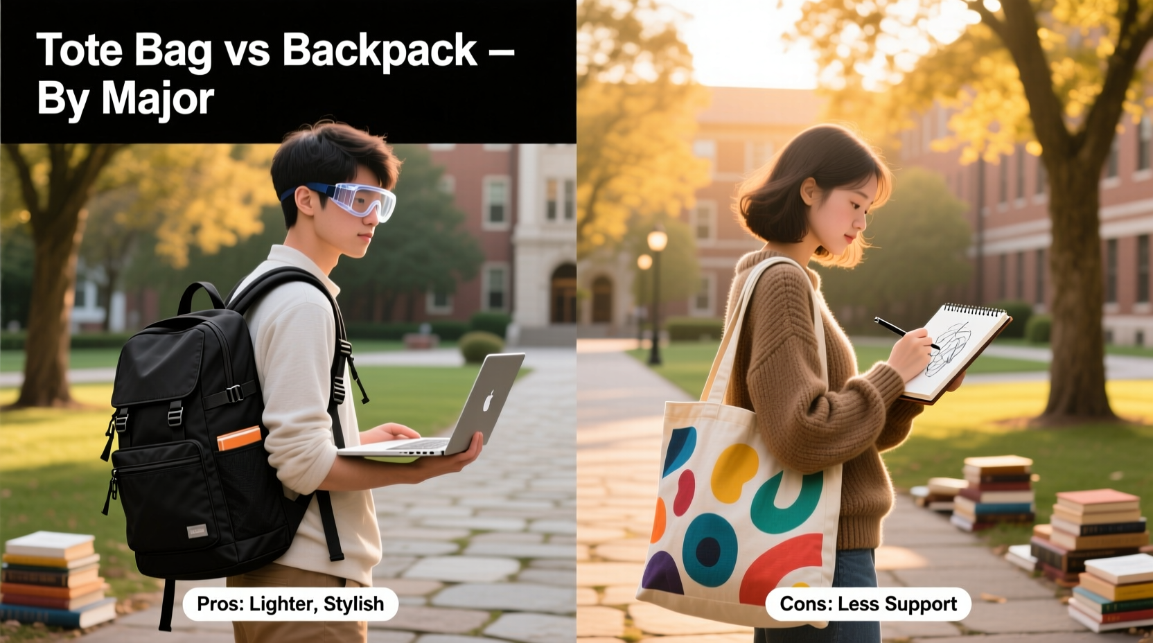 Tote Bag Vs Backpack For College Students Pros And Cons By Major