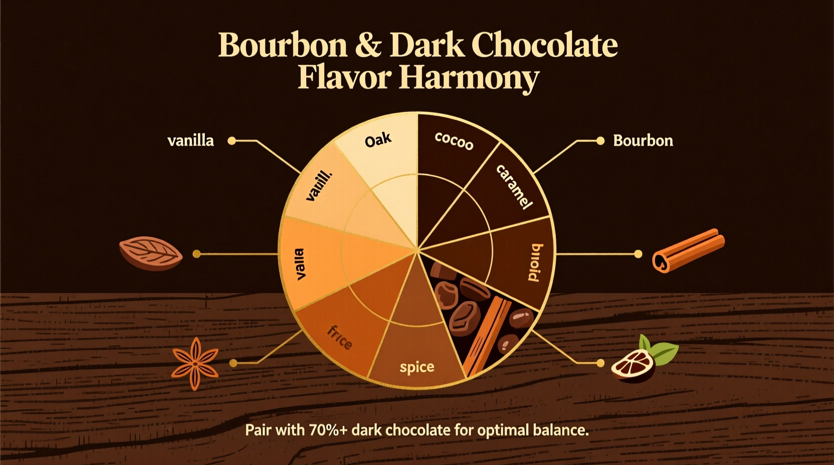 How To Pair Bourbon With Dark Chocolate Using An Expert Flavor Wheel