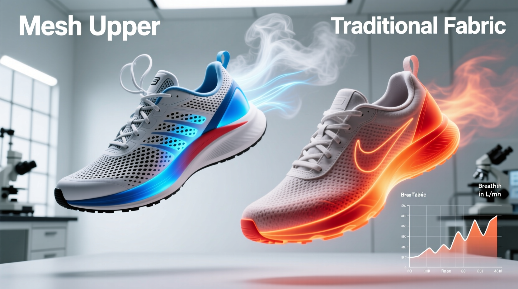 Mesh Running Shoes Vs Traditional Fabric Breathability Tested
