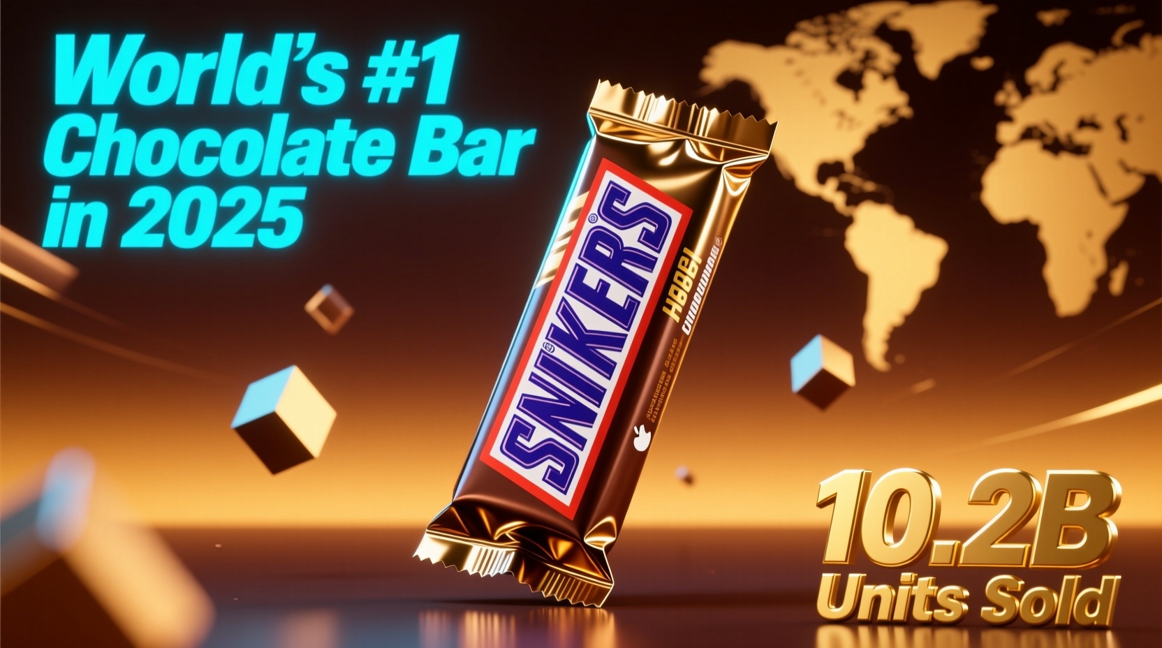 SNICKERS: World's #1 Chocolate Bar in 2025 (10.2B Units Sold)