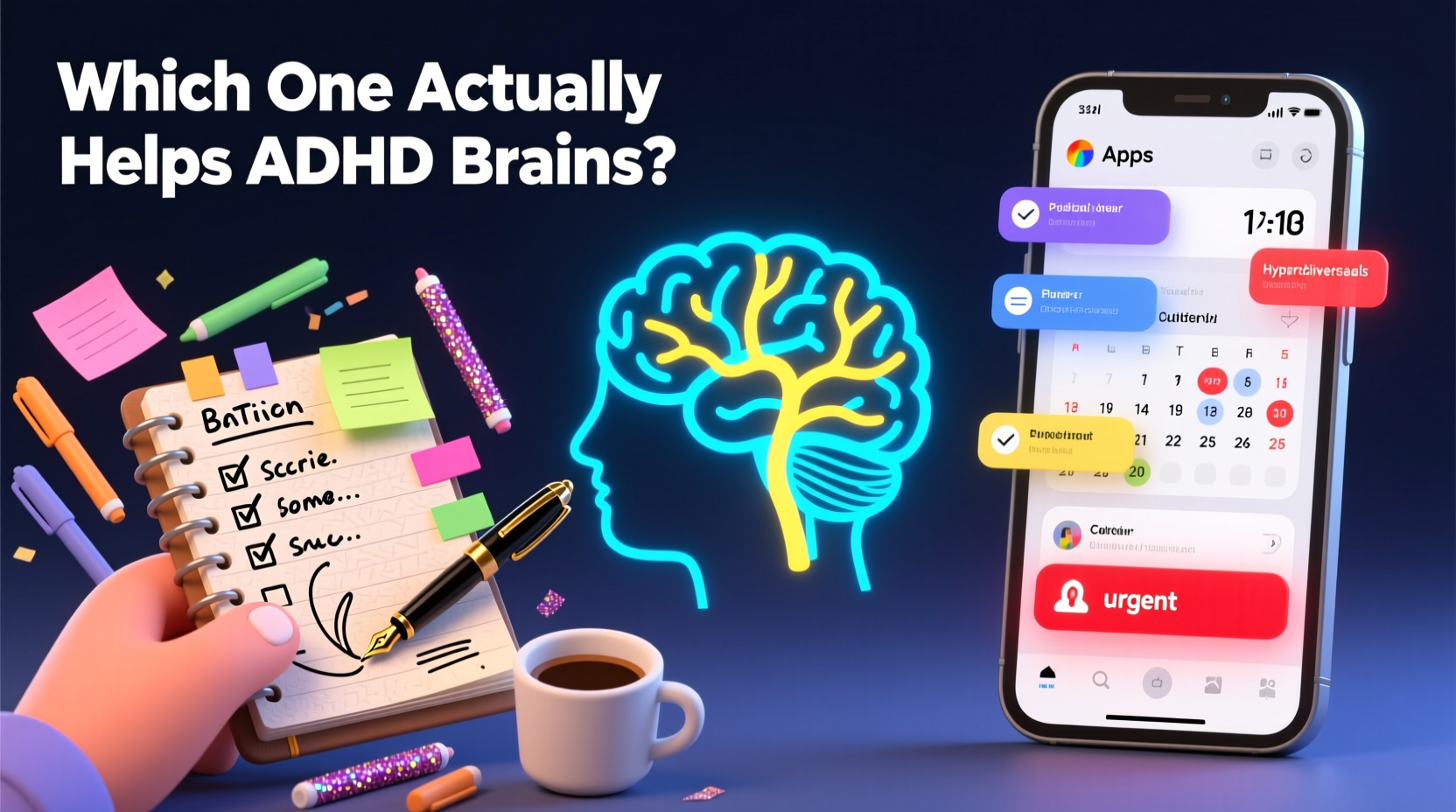 Productivity Planners Vs Digital Apps Which One Actually Helps Adhd Brains