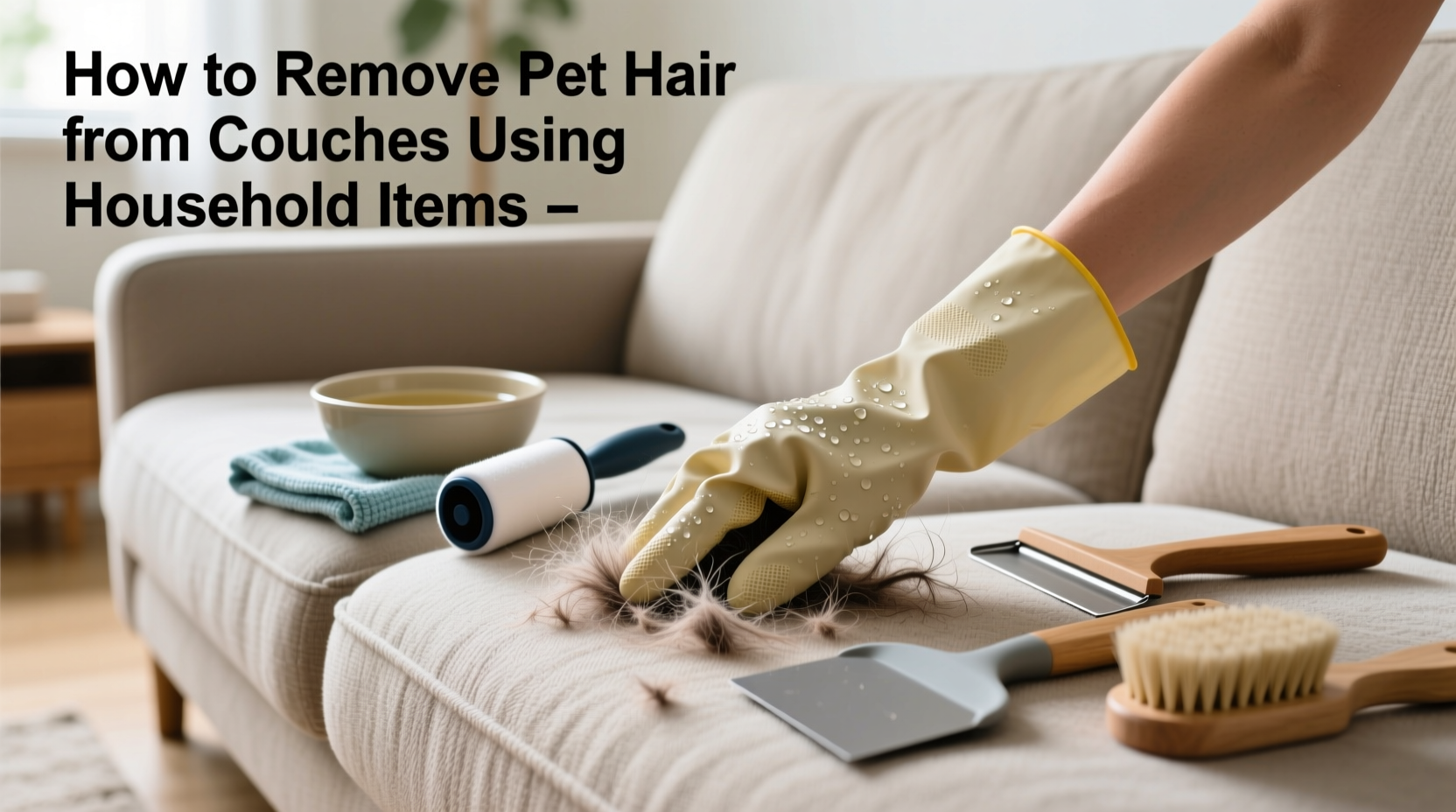 How To Remove Pet Hair From Couches Using Household Items Effectively