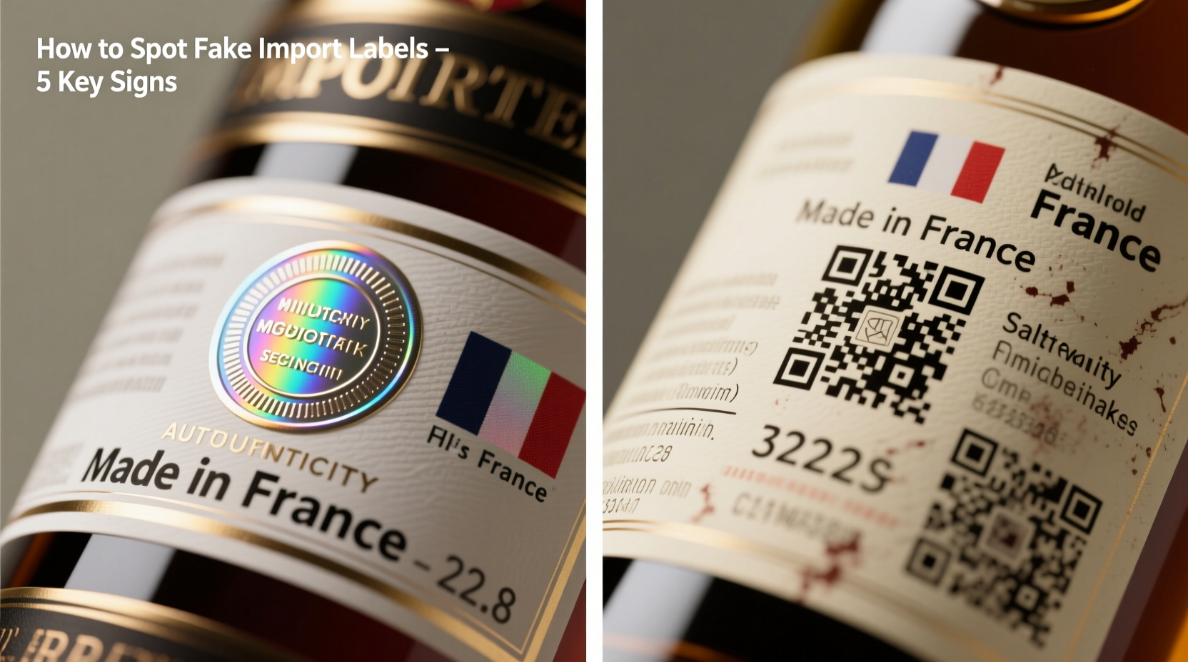 How To Identify Fake Imported Liquor Labels At A Glance