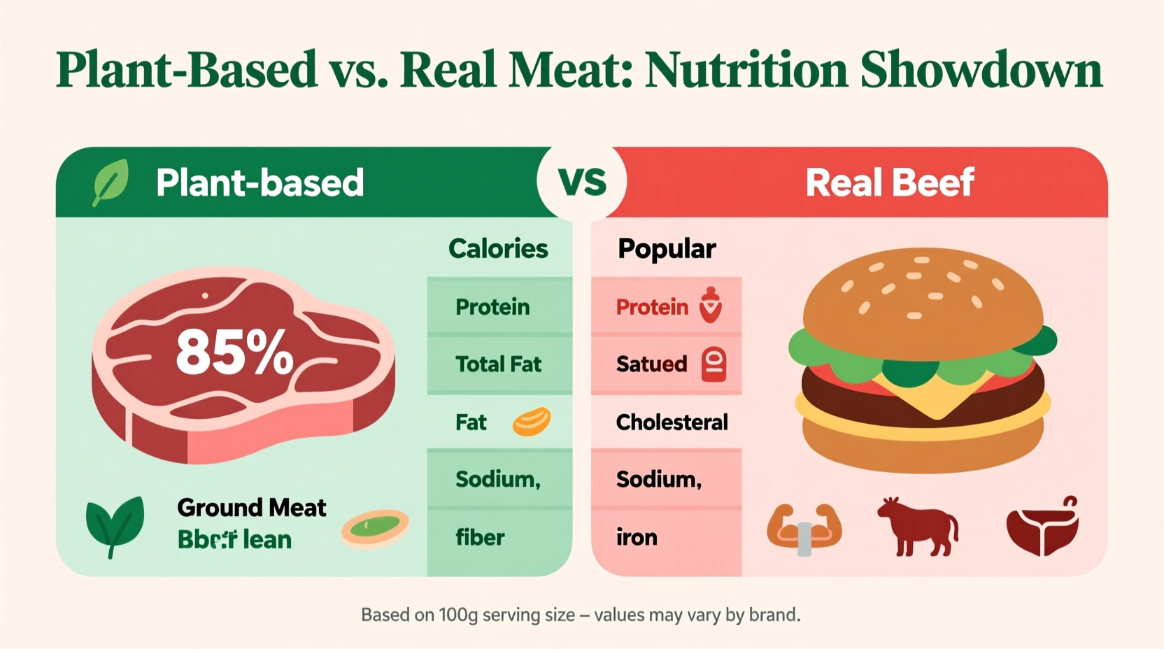 Are Plant Based Meats Healthier Than Real Meat Nutrition Label Breakdown