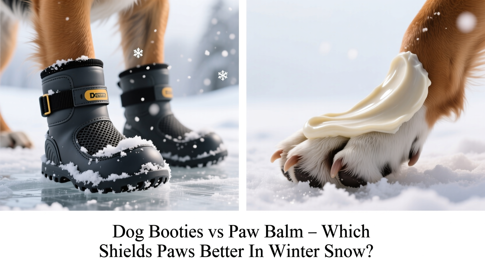 Dog Booties Vs Paw Balm Which Shields Paws Better In Winter Snow
