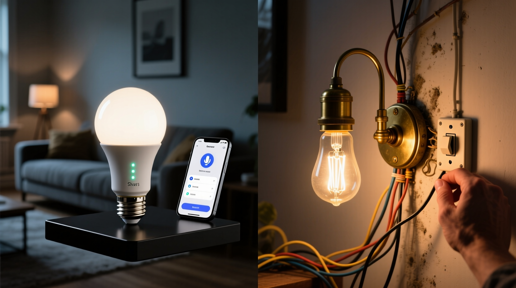 Smart Bulb Vs Regular Bulb Is Automating One Light Worth The Setup Hassle