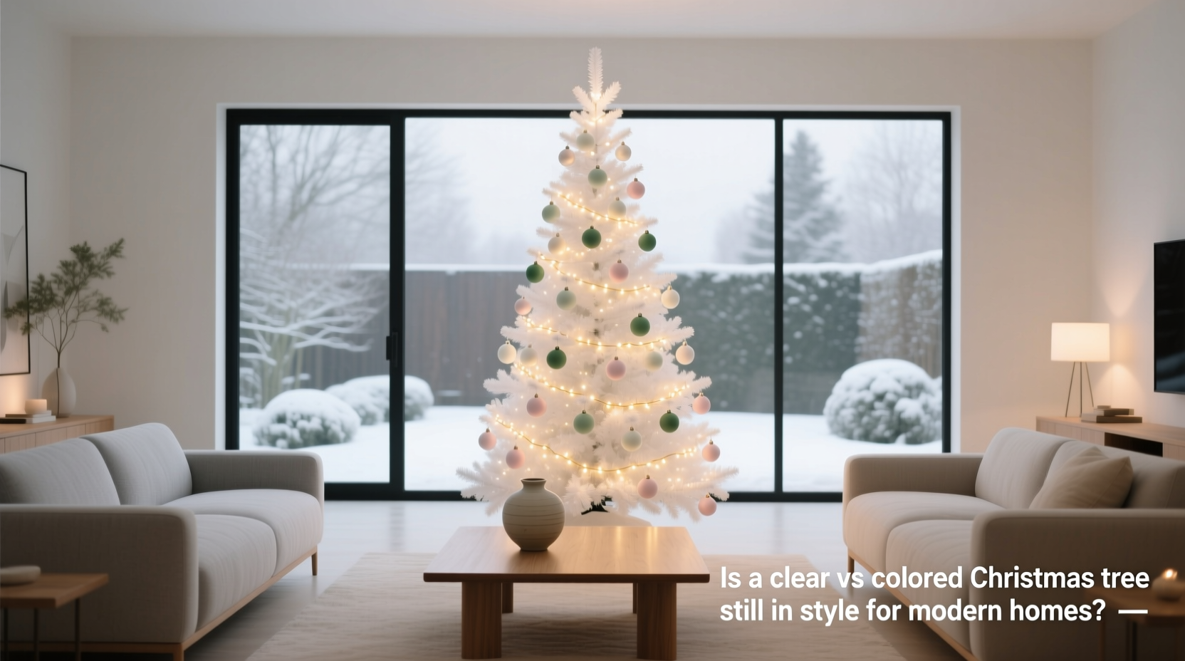Is A Clear Vs Colored Christmas Tree Still In Style For Modern Homes