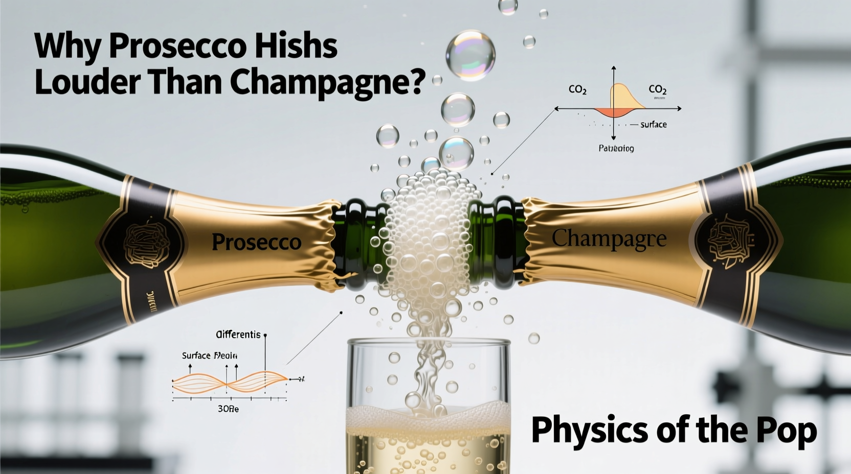 Why Does Prosecco Hiss Louder Than Champagne Physics Of The Pop