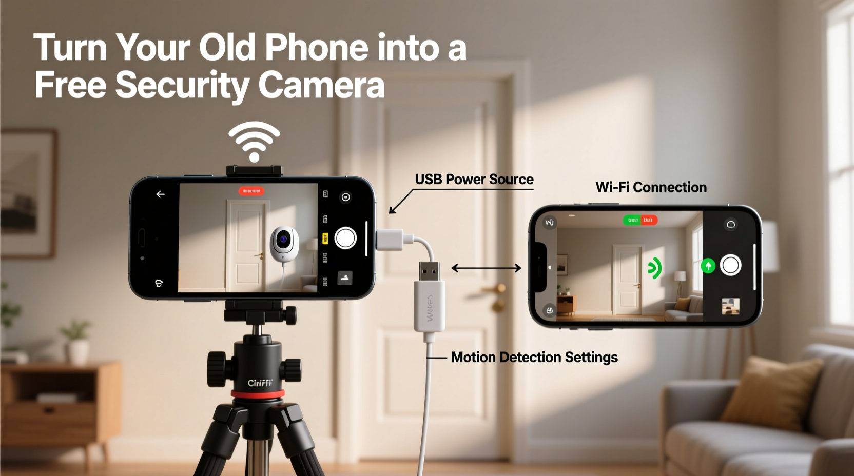 How To Use Your Old Phone As A Security Camera Without Monthly Fees