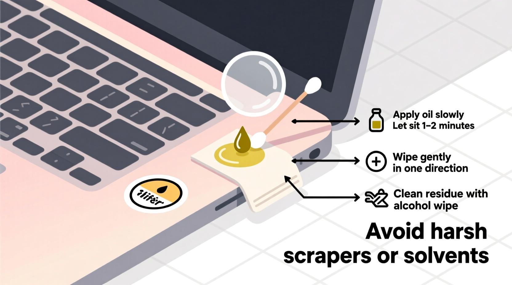 How To Safely Remove Stickers From Laptops Without Damaging The Finish