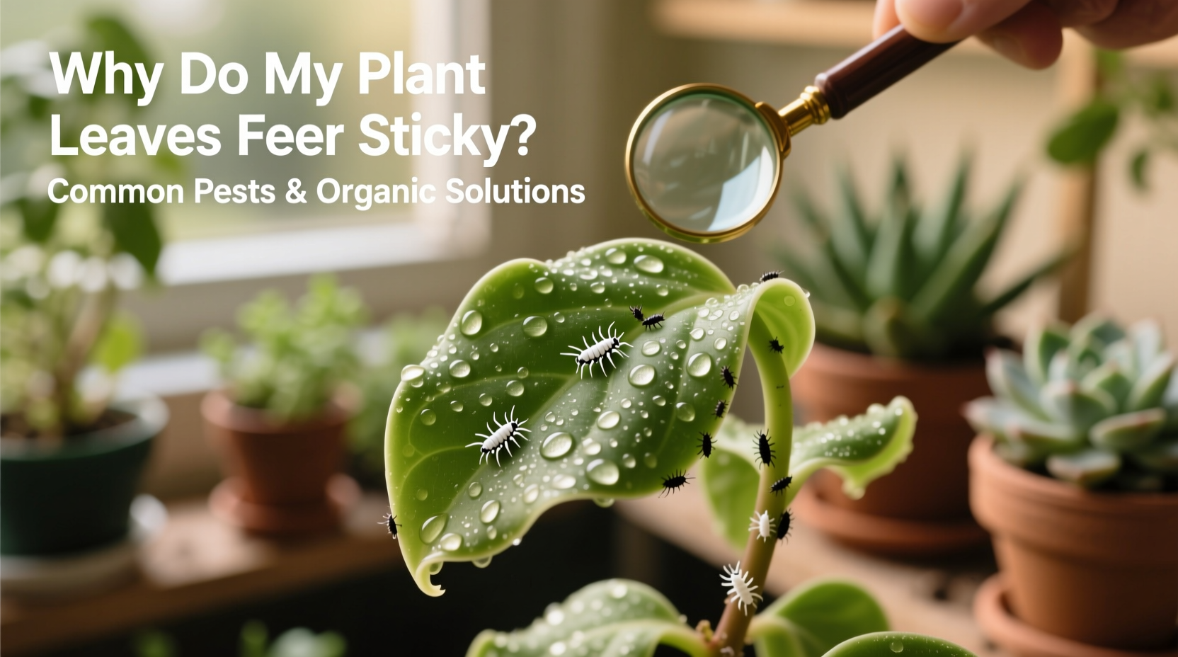 Why Does My Plant Have Sticky Leaves Common Pests And Organic Solutions