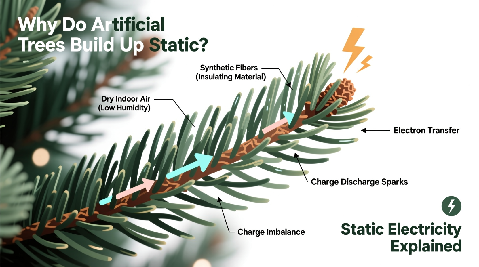 Why Does Static Electricity Build Up On Artificial Christmas Trees