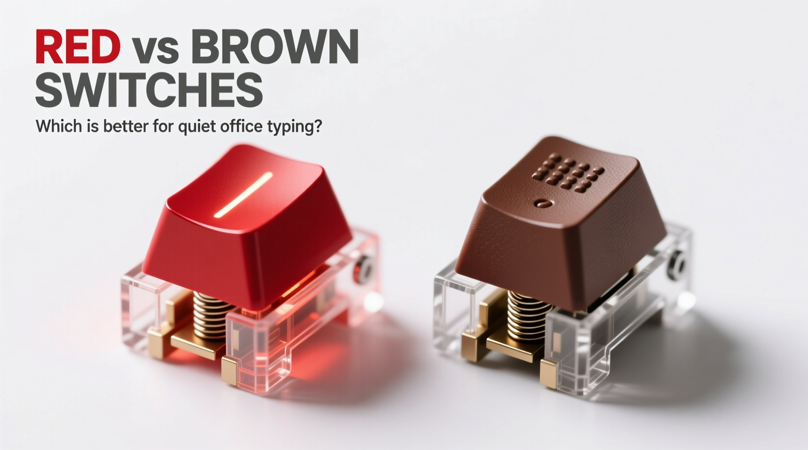 Mechanical Keyboard Red Vs Brown Switches Which Is Better For Typing In ...