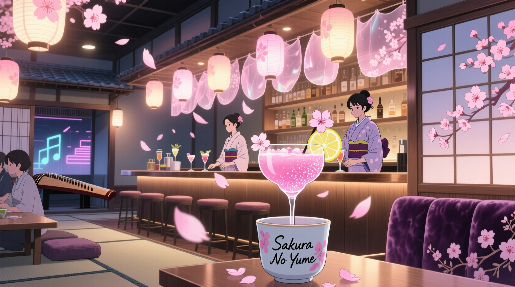 Anime Themed Cocktail Lounges Where To Find Sakura Inspired Drinks