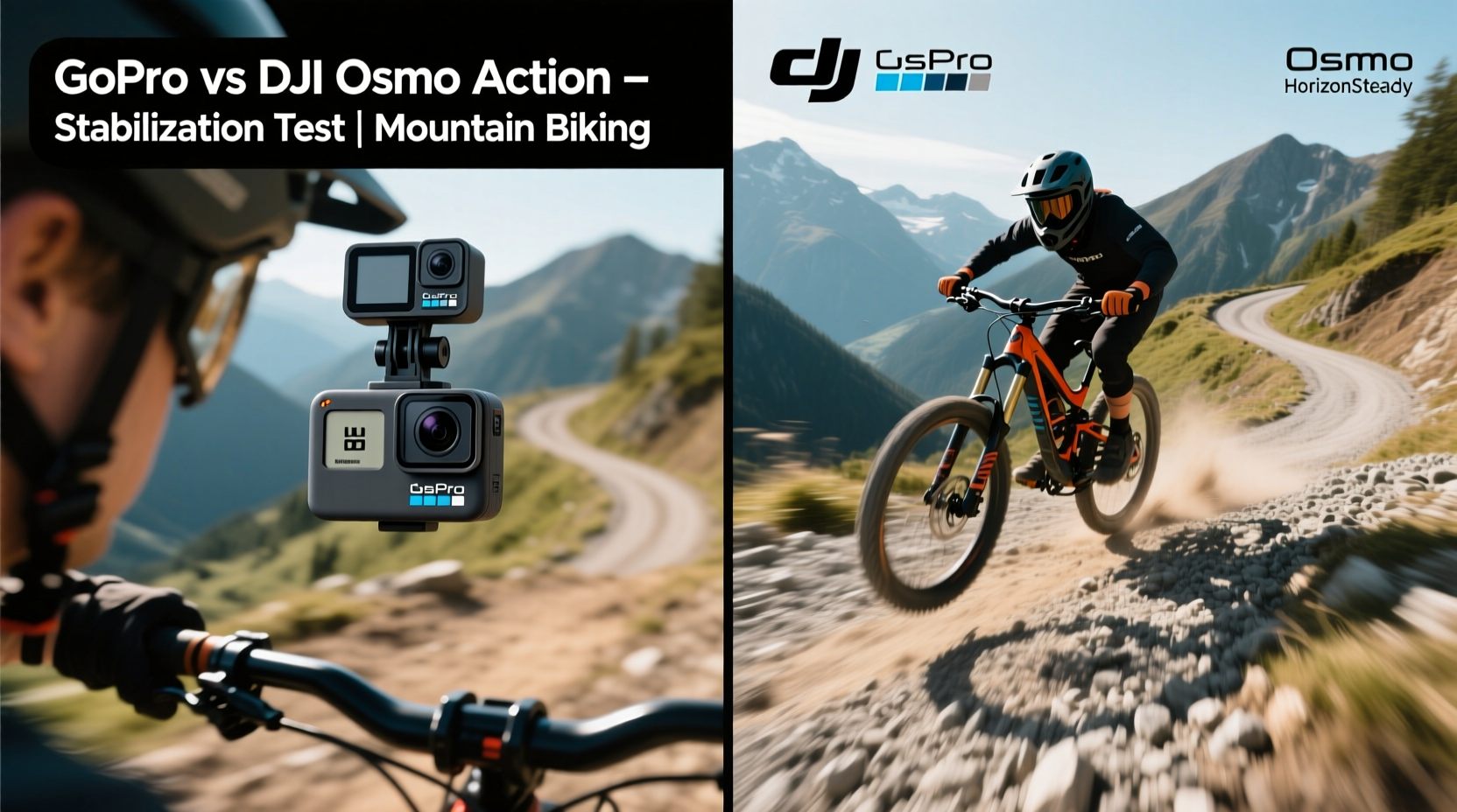 Gopro Vs Dji Osmo Action Is The Stabilization Really Different For Biking