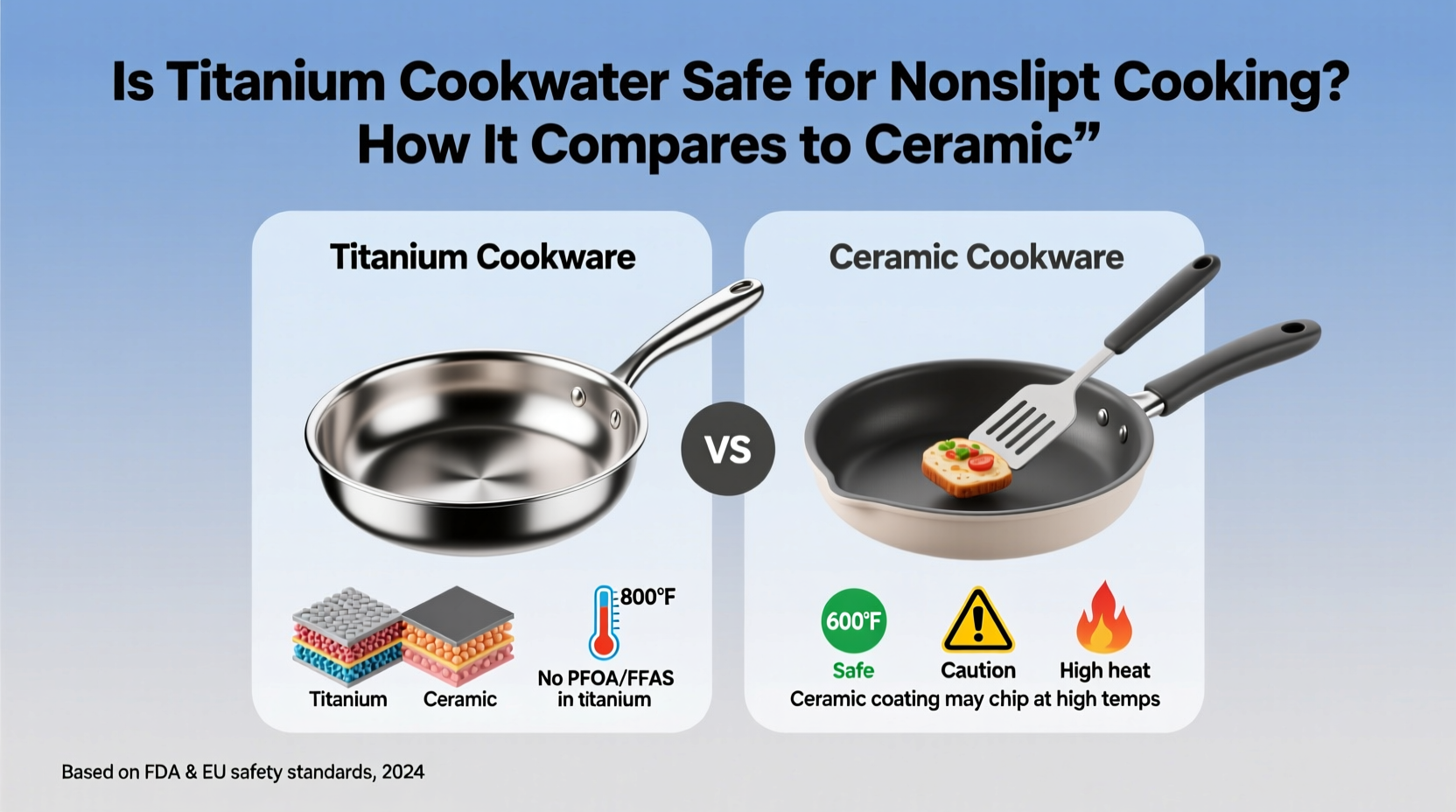 Is Titanium Cookware Safe For Nonstick Cooking And How It Compares To ...